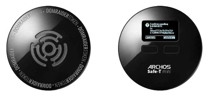 Устройство для хранения крипто-валютных кошельков ARCHOS Safe-T min