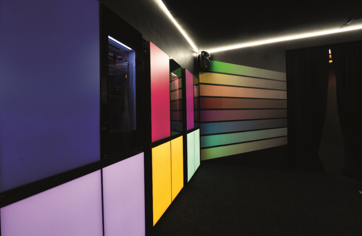 LG, крупная техника для кухни, холодильники, LG INSTAVIEW MOOD UP